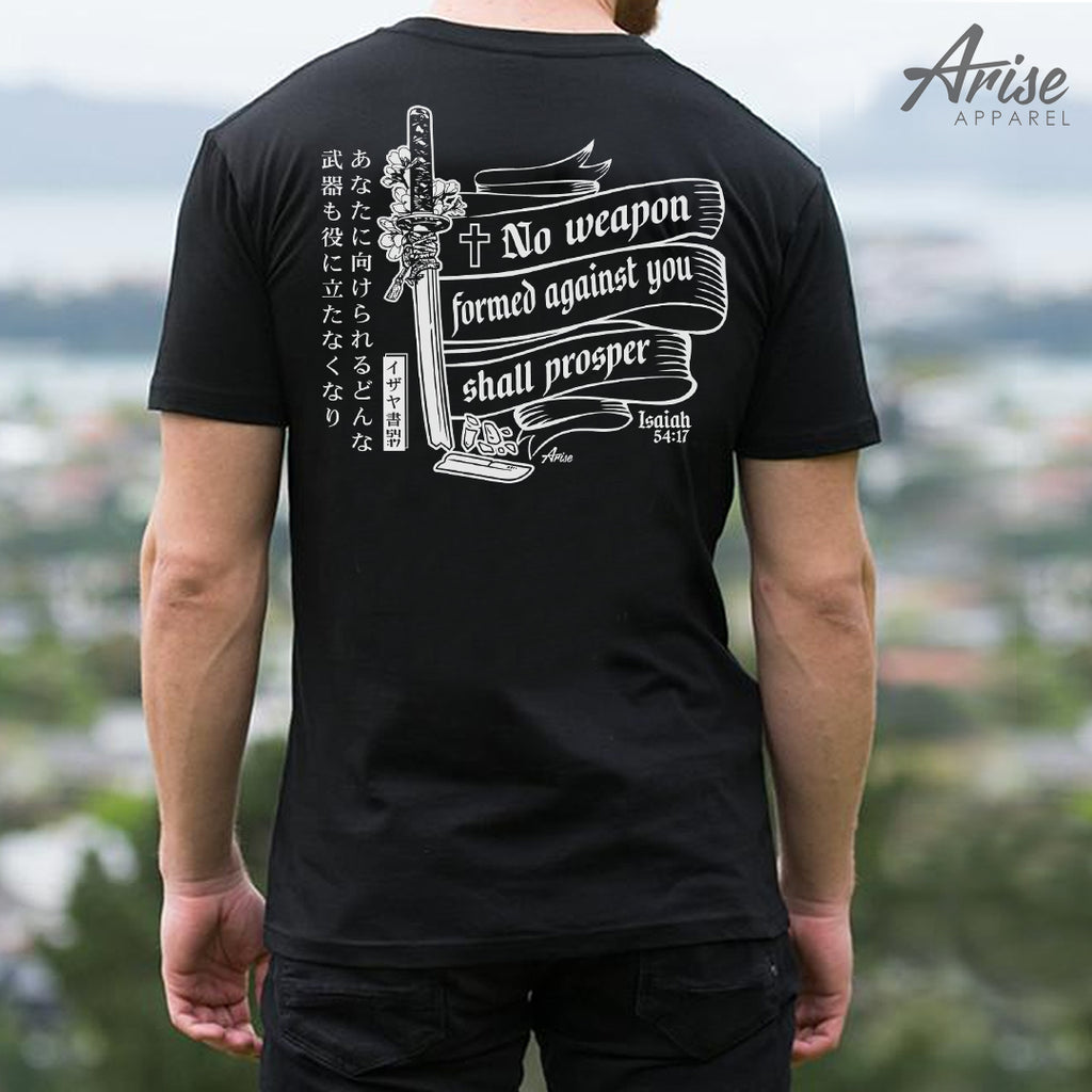 No Weapon Formed Against You Shall Prosper T-Shirt (NEW) – Arise Apparel Co