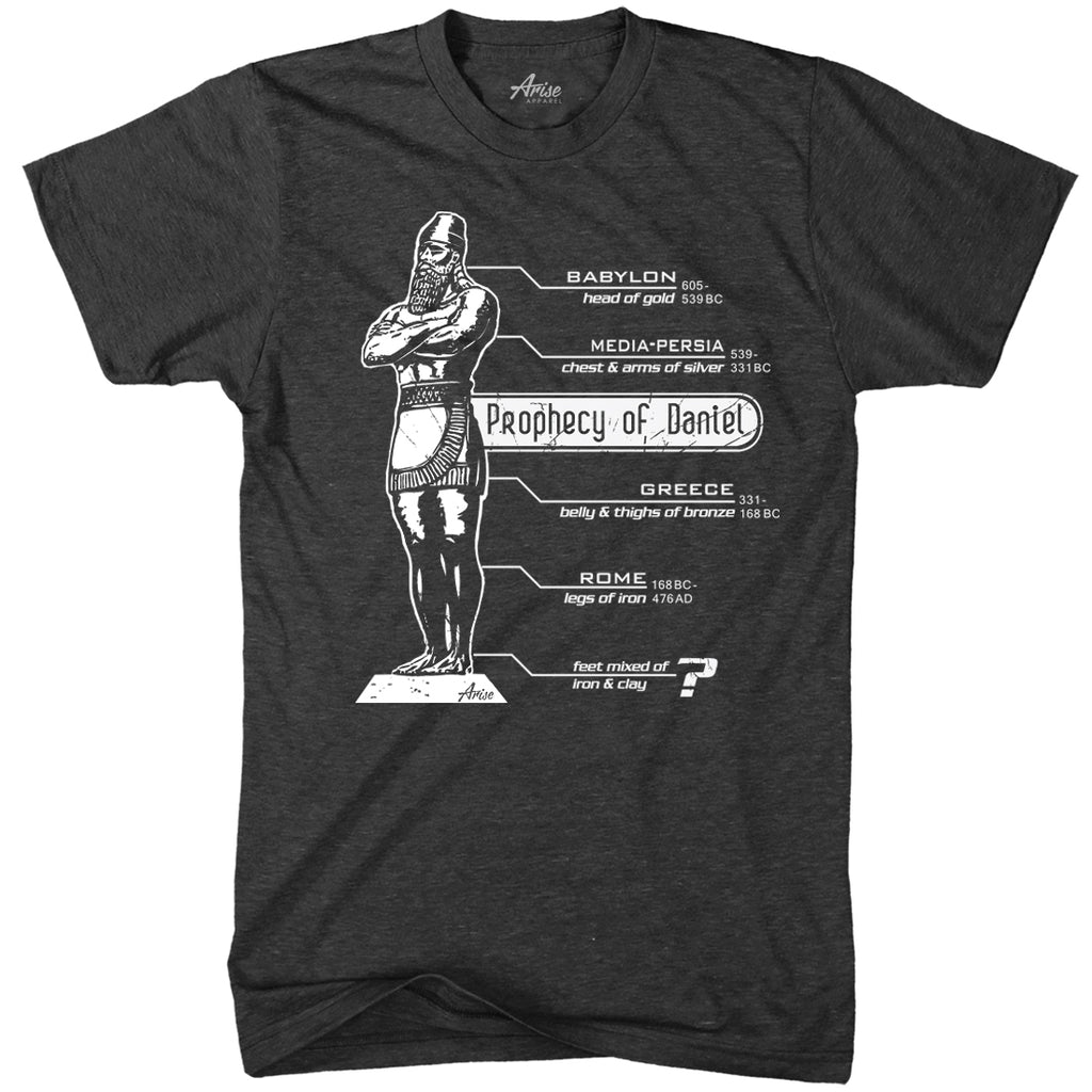 Bible Prophecy Timeline (Daniel Statue) T-Shirt – Arise Apparel Co